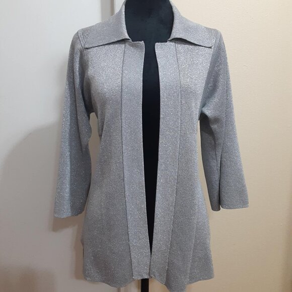Nygard Collection | Sweaters | Nygard Collection Medium Cardigan Silver ...